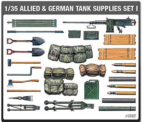 Academy WWII German and Allied Tank Equipment Set I Model Kit