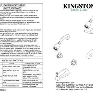 Kingston Brass KB248LL Legacy Tub and Shower Faucet, Brushed Nickel