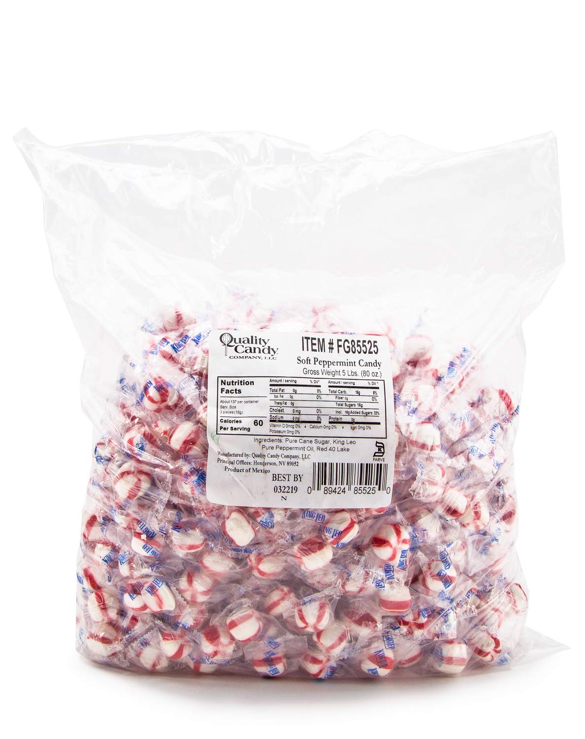 King Leo Soft Peppermint Candy 5lb