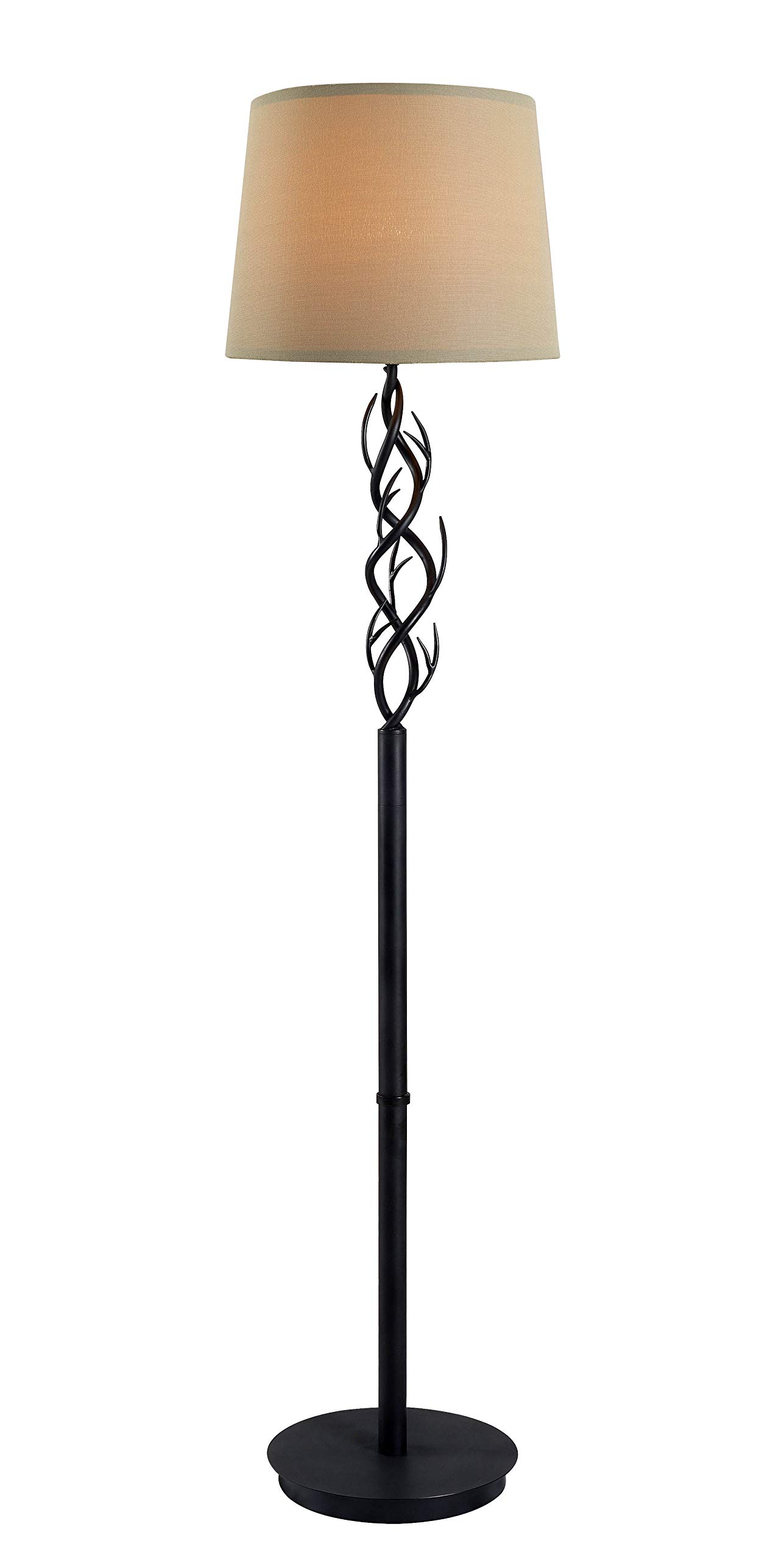 Kenroy Home Rustic 6 Light Chandelier ,26 Inch Height, 28 Inch Diameter with Blackened Bronze Finish, Large