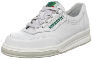 mephisto women's rush walking shoe,white calf,10 m us