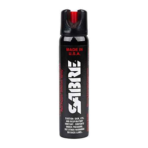 SABRE Magnum 120 3-In-1 Defense Spray, 35 Bursts, 12-Foot (4-Meter) Range, Triple Protection Formula Contains Pepper Spray, CS Military Gas and UV Marking Dye, Extra Large 92.4 Gram Canister