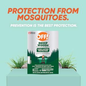 OFF! Deep Woods Mosquito and Insect Repellent Wipes, Long lasting, 12 Individually Wrapped Wipes