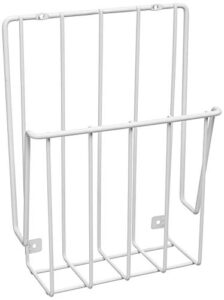 spectrum diversified mountable wrap rack, white