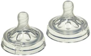 philips avent natural baby bottle nipple, newborn 0m+, 2pk, scf651/23