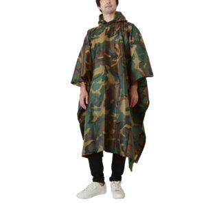 rothco r/s poncho, woodland camo