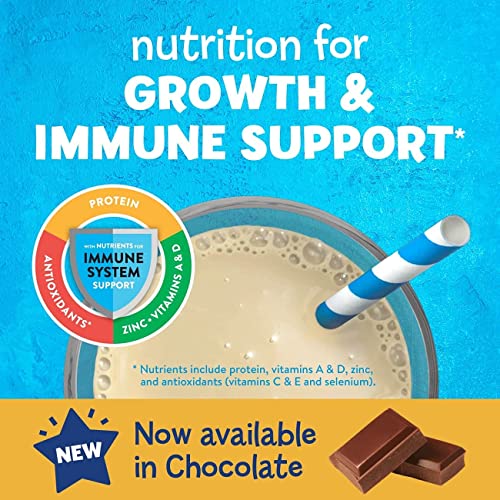 PediaSure Grow & Gain with 3g Fiber for Digestive Health, Provides Immune Support, Kids Protein Shake, DHA Omega-3, Non-GMO, Chocolate, 8 Fl Oz (Pack of 24)