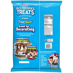 Rice Krispies Treats Marshmallow Snack Sheet, Kids Snacks, Treat Making, Baking Project, Original, 32oz Sheet (1 Sheet)