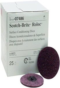 3m scotch-brite(tm) roloc(tm) surface conditioning disc, 3 inch, medium, 07486