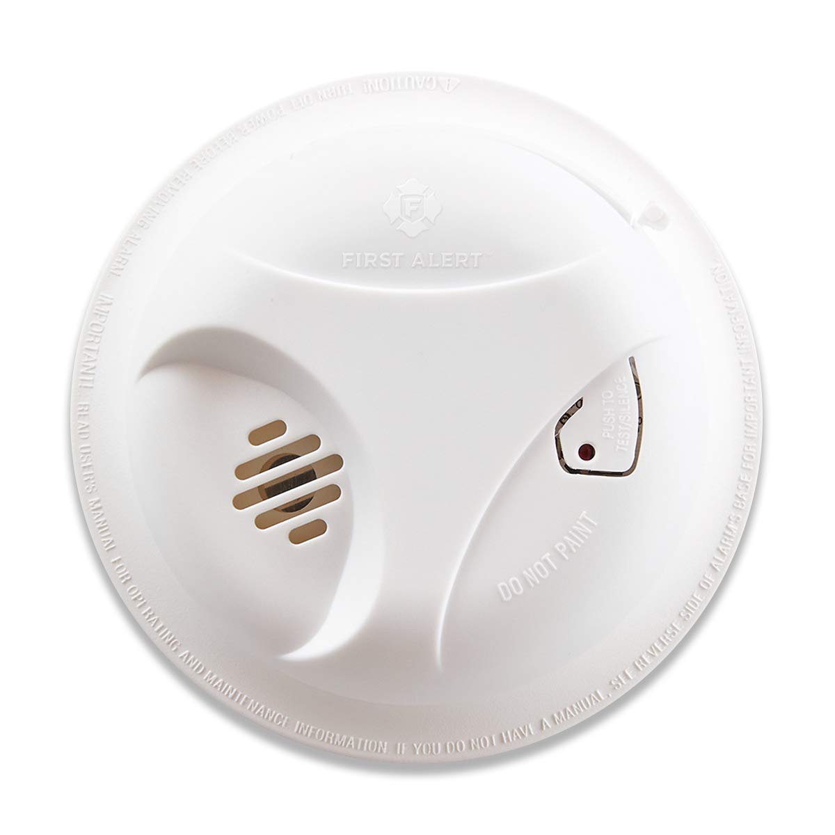 First Alert SA303CN3 Battery Powered Ionization Smoke Alarm with Test/Silence Button , White