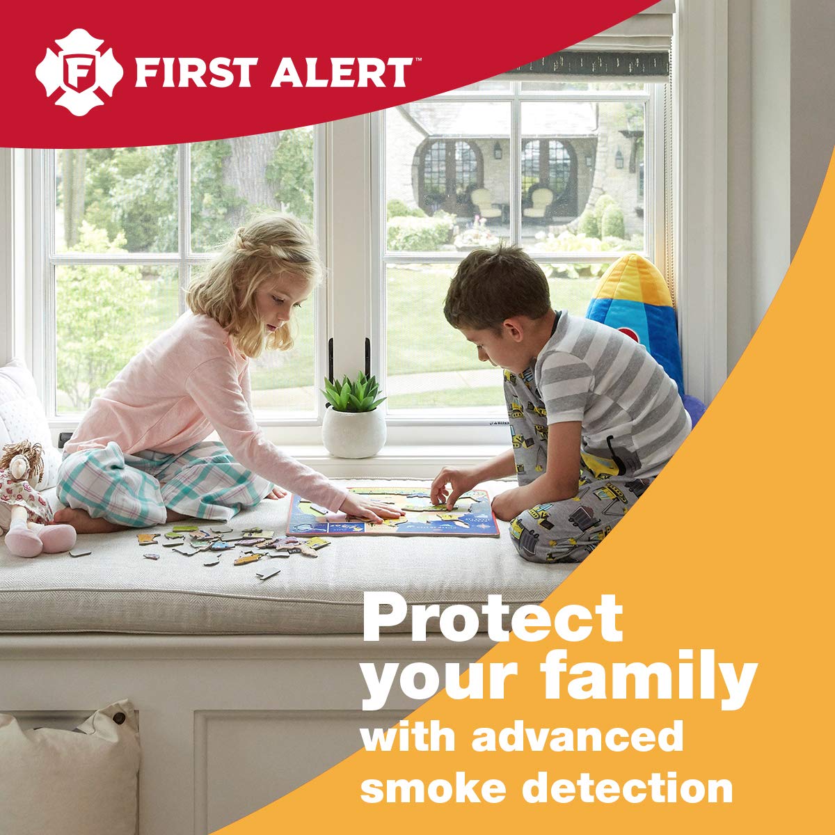 First Alert SA303CN3 Battery Powered Ionization Smoke Alarm with Test/Silence Button , White