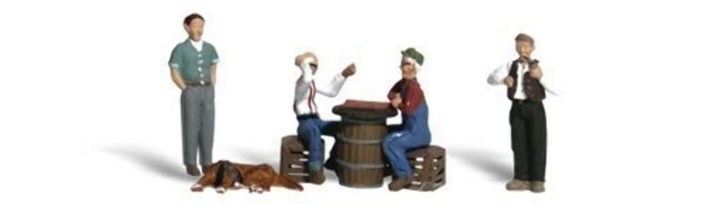 Checker Players O Scale Woodland Scenics