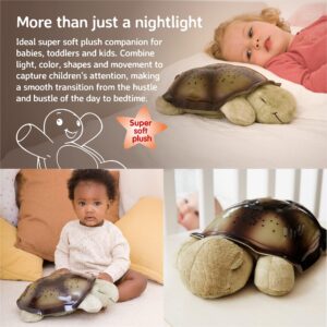 Cloud b Calming Nightlight Star Projector | Gentle Brightness | 3 Colors | 8 Constellations | Auto-Shutoff | Twilight Turtle Green