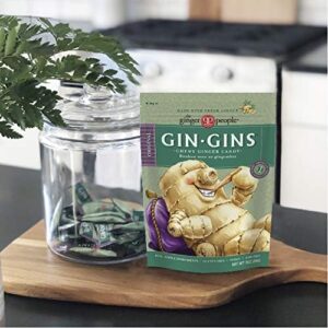 GIN GINS Original Ginger Chews by The Ginger People – Anti-Nausea and Digestion Aid, Individually Wrapped Healthy Candy – Original Flavor, 3 Oz Bag (Pack of 1)