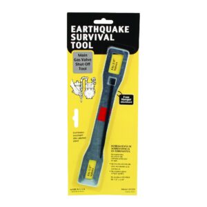 Ready America 3333 Earthquake Survival Tool, Emergency Gas Shut Off Wrench , Black