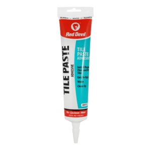 red devil 0497 tile paste adhesive, 1 pack, white