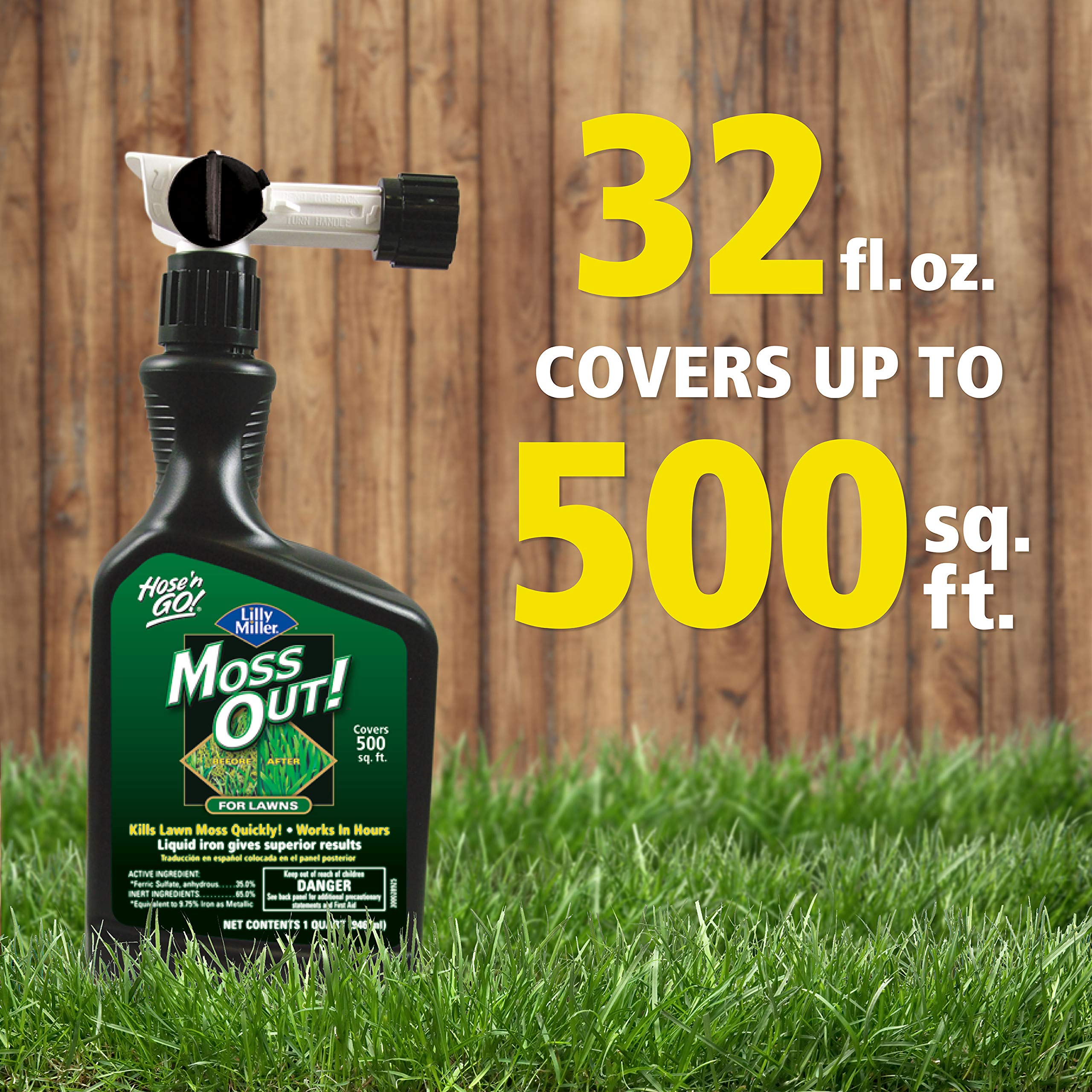 CENTRAL GARDEN BRANDS Lilly Miller Moss Out for Lawns Ready to Spray 32oz, 1-(Pack)