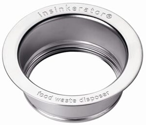 insinkerator sink flange, polished stainless steel, flg-ss