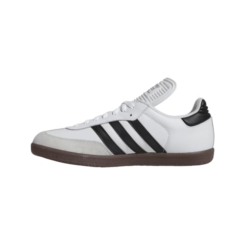 adidas Men's Samba Classic Soccer Shoe, White/Black/White, 8 M US