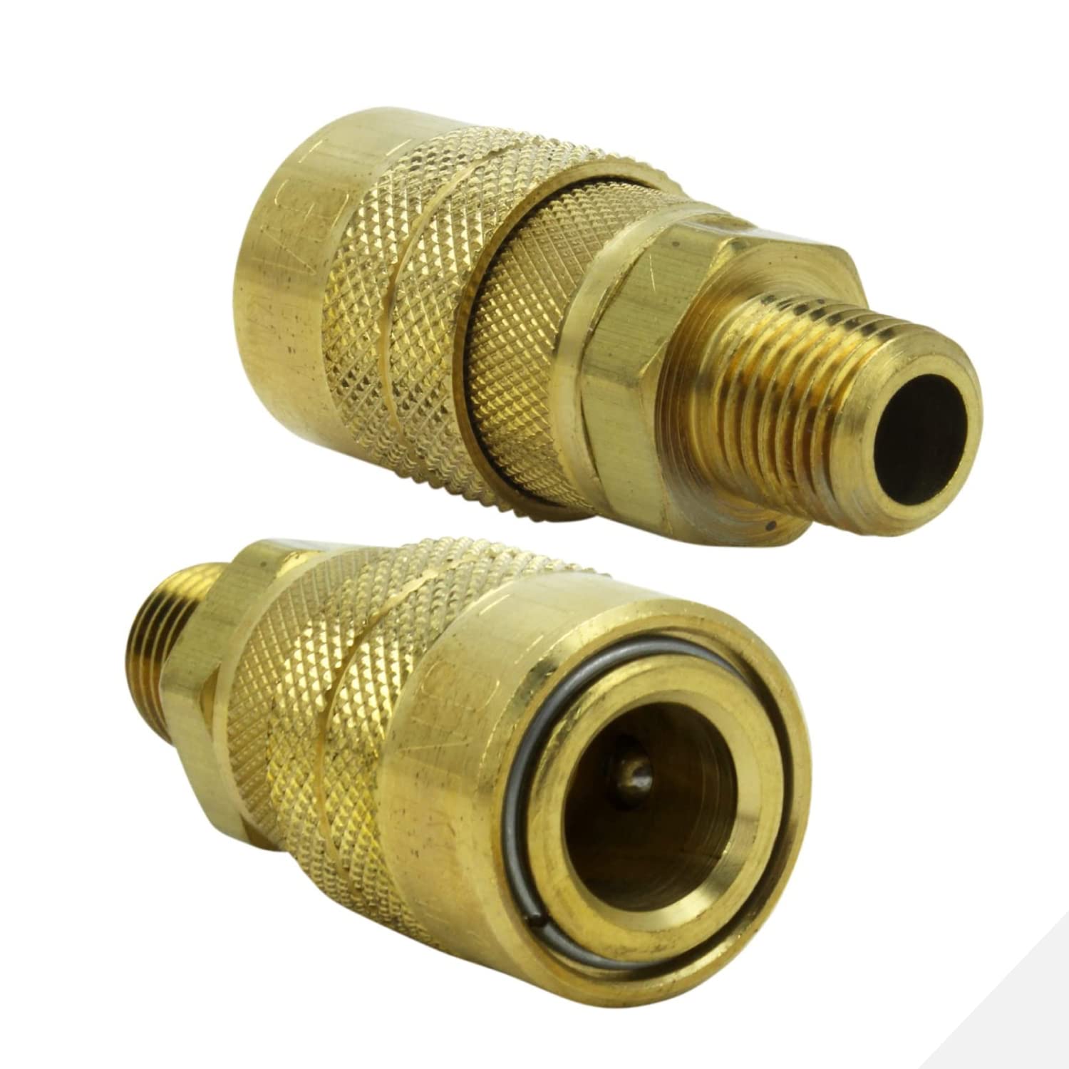 Milton (S-716) 1/4" Male NPT M Style (Industrial) Air fitting Quick Connect Coupler (Packaging May Vary)