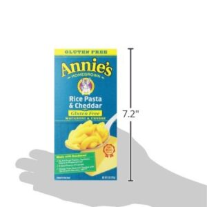 Annie's Gluten Free Macaroni and Cheese Dinner, Rice Pasta & Cheddar, 6 oz. (Pack of 12)