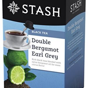 Stash Tea Uplifting Double Bergamot Earl Grey Black Tea - Caffeinated, Non-GMO Project Verified Premium Tea with No Artificial Ingredients, 18 Count (Pack of 6) - 108 Bags Total