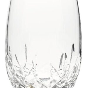 Waterford Lismore Essence Stemless White Wine Pair, 2 Count (Pack of 1), Clear