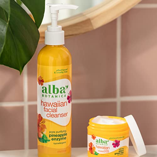 Alba Botanica Hawaiian Oil Free Moisturizer, Refining Aloe & Green Tea, 3 Oz