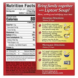 Lipton Soup Secrets Instant Soup Mix For a Warm Bowl of Soup Extra Noodle Soup Made With Real Chicken Broth Flavor 4.9 oz 2 ct, Pack of 12