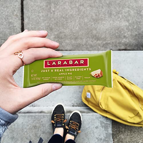 Larabar Apple Pie, Gluten Free Vegan Fruit & Nut Bar, 1.6 oz Bars, 16 Ct