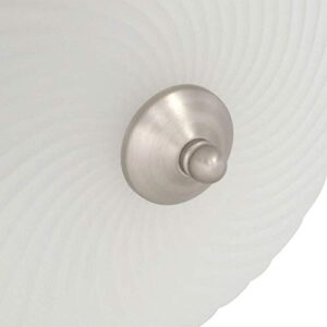 Air King DRLC702 Round Bath Fan with Light, Nickel