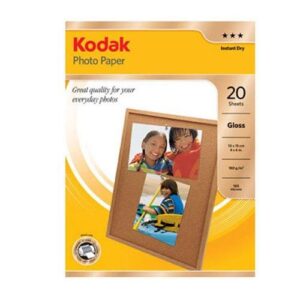 kodak 4in x 6in glossy photo paper (20 sheets)