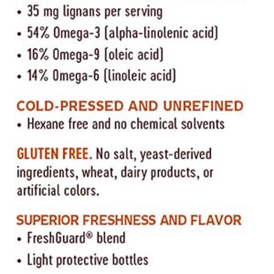 Nature's Way Organic Flax Oil Super Lignan, Cold-Pressed, and Unrefined, 24 Fl Oz