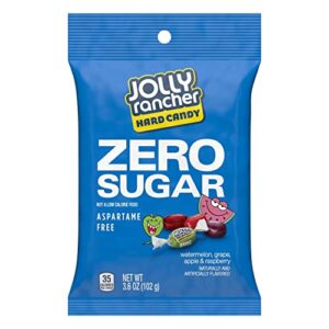 jolly rancher zero sugar assorted fruit flavored sugar free candy, 3.6 ounce (pack of 12)