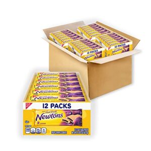 newtons soft & fruit chewy fig cookies, 48 snack packs (2 cookies per pack, 4 boxes)