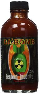 bottle da bomb beyond insanity hot sauce, bottle