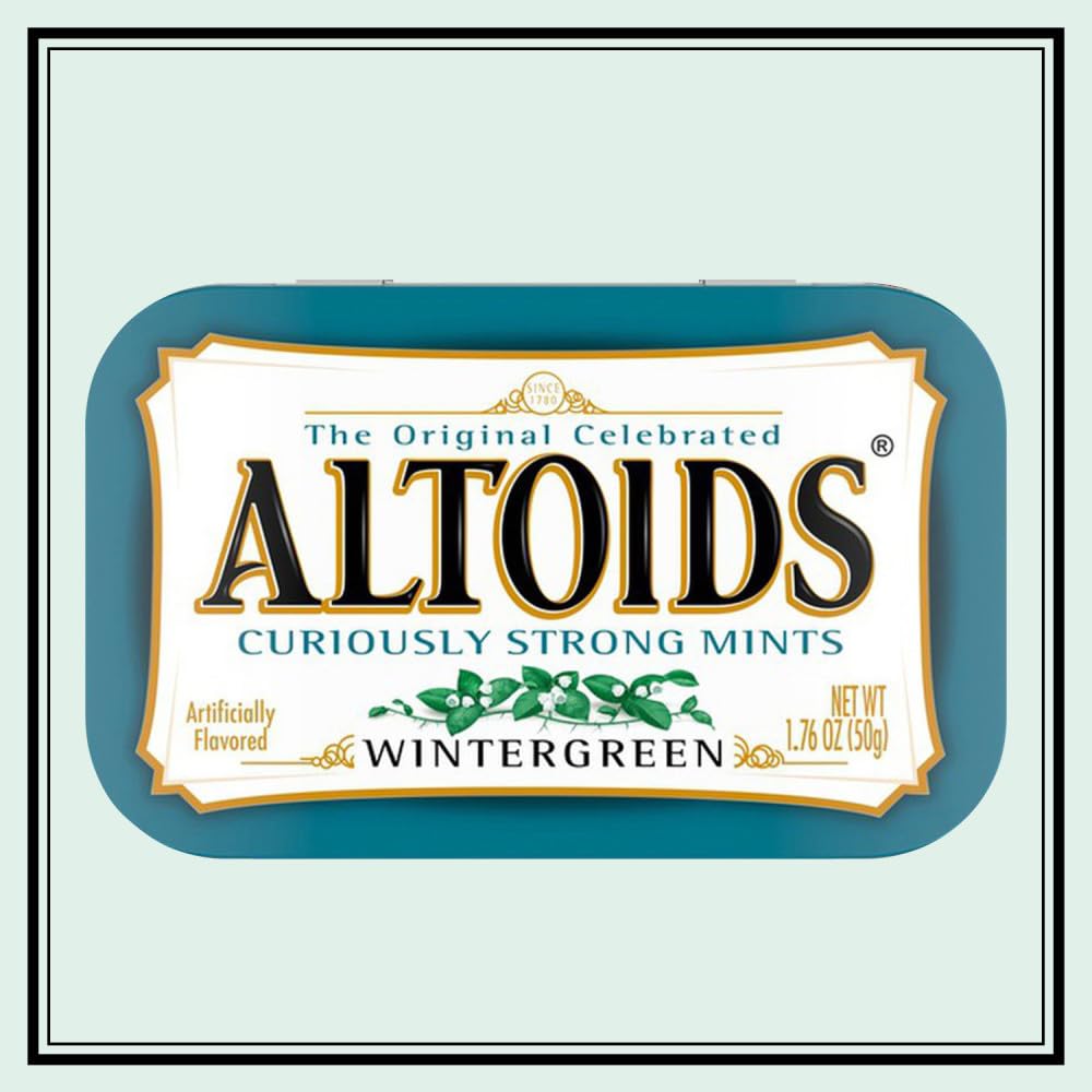 ALTOIDS Classic Wintergreen Breath Mints, 1.76 Ounce - 6 Count (Pack of 2)