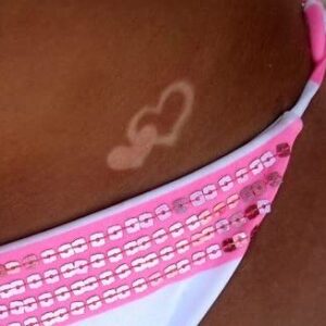 3-Way Heart Tanning Stickers 50 Count