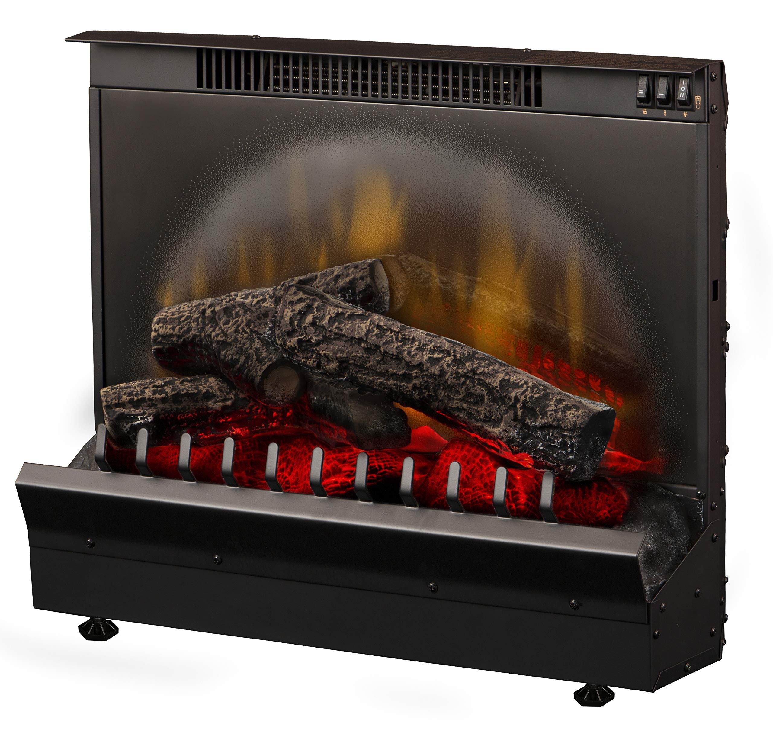 Dimplex DFI Series 23" Standard Log Set Electric Fireplace Insert (Model: DFI2309), 4692 BTU, 120 Volt, 1375 Watt, Black