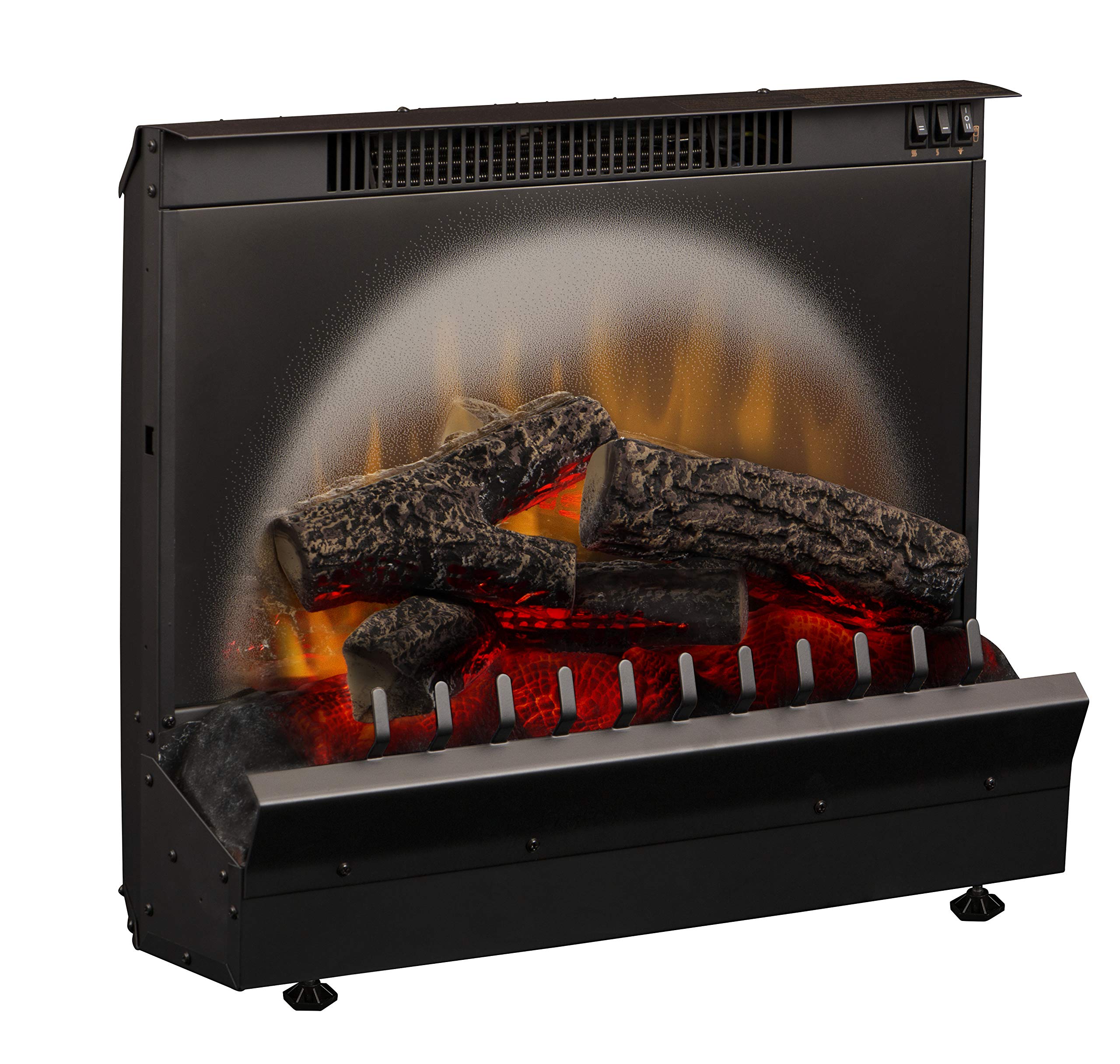 Dimplex DFI Series 23" Standard Log Set Electric Fireplace Insert (Model: DFI2309), 4692 BTU, 120 Volt, 1375 Watt, Black