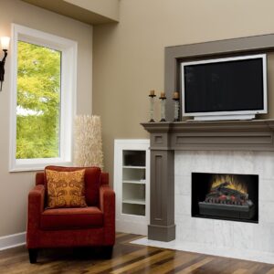 Dimplex DFI Series 23" Standard Log Set Electric Fireplace Insert (Model: DFI2309), 4692 BTU, 120 Volt, 1375 Watt, Black