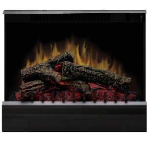 Dimplex DFI Series 23" Standard Log Set Electric Fireplace Insert (Model: DFI2309), 4692 BTU, 120 Volt, 1375 Watt, Black