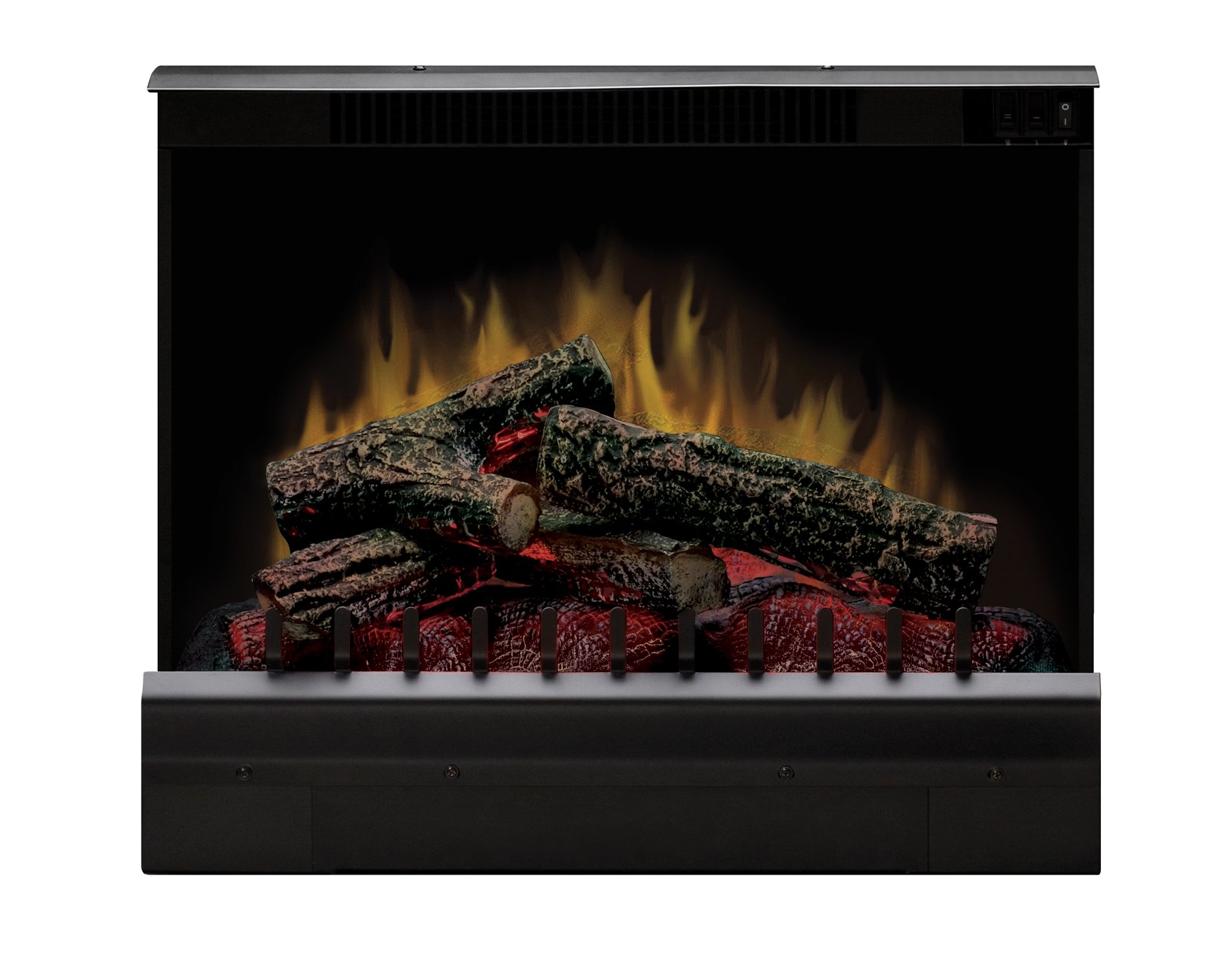 Dimplex DFI Series 23" Standard Log Set Electric Fireplace Insert (Model: DFI2309), 4692 BTU, 120 Volt, 1375 Watt, Black