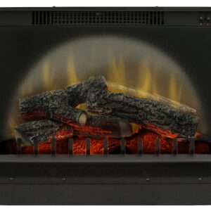 Dimplex DFI Series 23" Standard Log Set Electric Fireplace Insert (Model: DFI2309), 4692 BTU, 120 Volt, 1375 Watt, Black