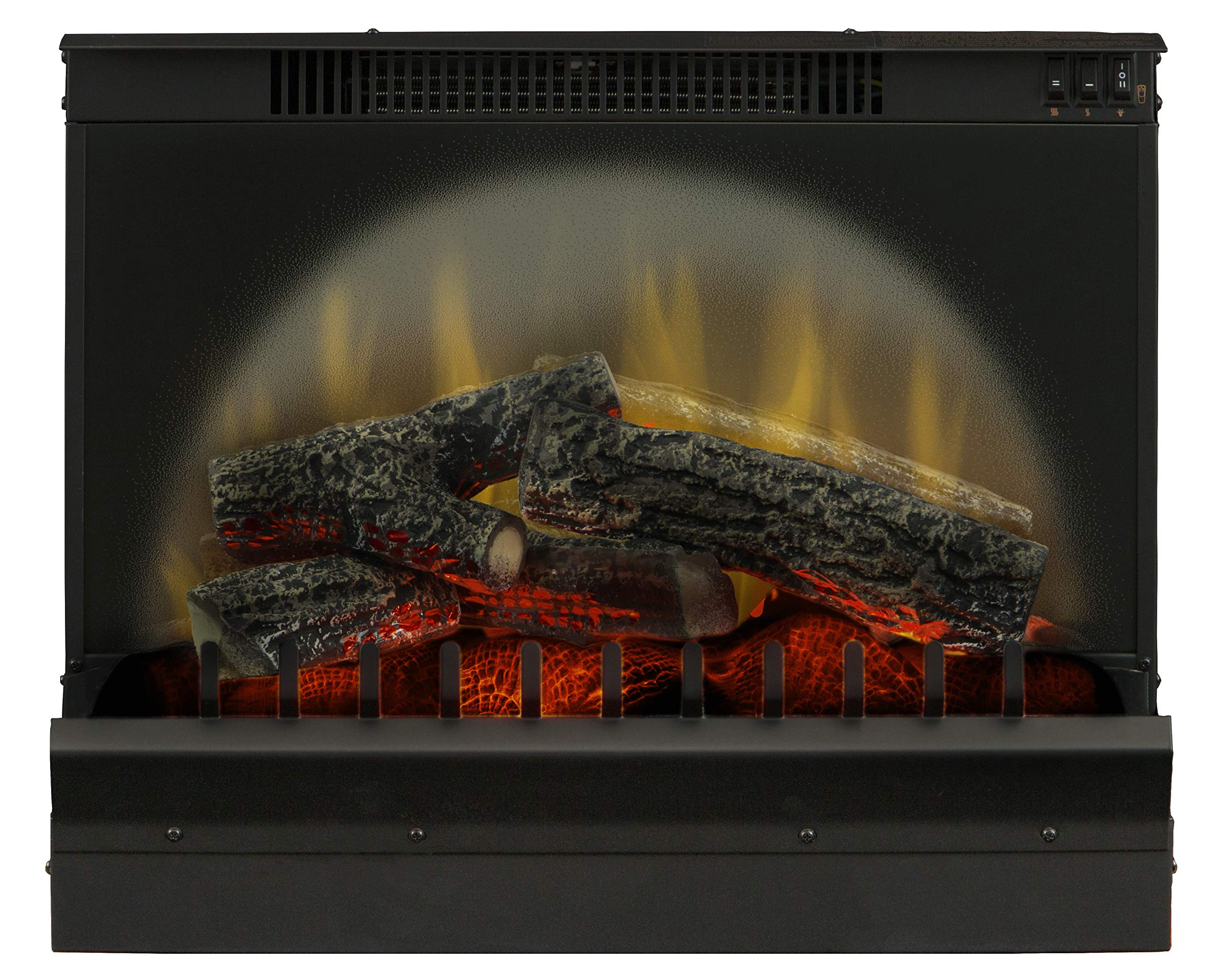 Dimplex DFI Series 23" Standard Log Set Electric Fireplace Insert (Model: DFI2309), 4692 BTU, 120 Volt, 1375 Watt, Black