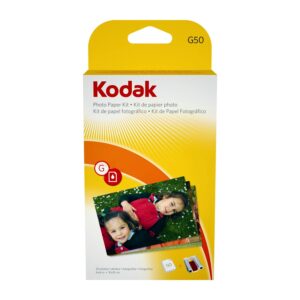 kodak g-50 easyshare printer dock color cartridge & photo paper refill kit