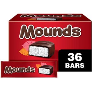 mounds dark chocolate and coconut candy bars, 1.75 oz (36 count)