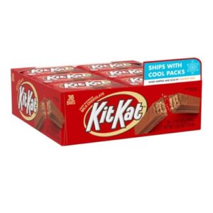 kit kat milk chocolate wafer candy bars, 1.5 oz (36 count)