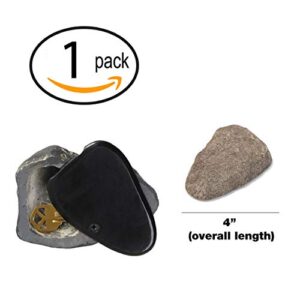 Rock Key Hider, Cash Hider, Medium, Pack of 1, Brown or Gray (90601)