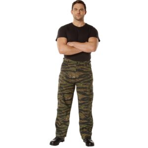 Ultra Force Vintage Paratrooper Fatigues, Cargo Pants (X-Large, Camo)